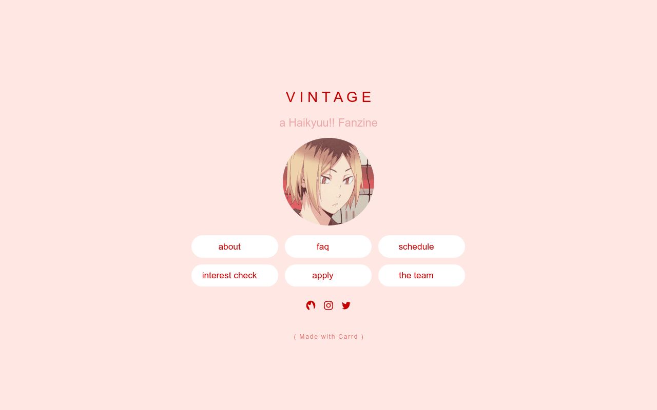 Vintage: A Haikyuu!! Fanzine